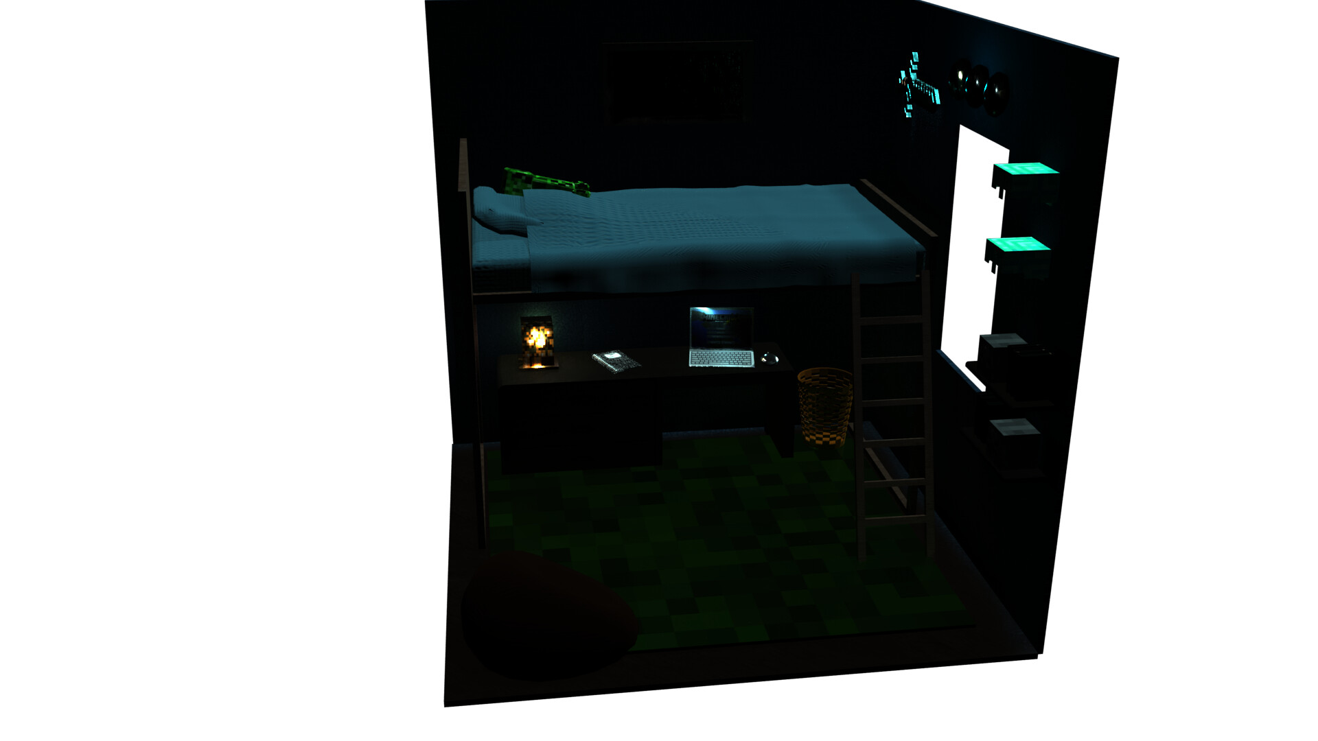 ArtStation - Minecraft Room