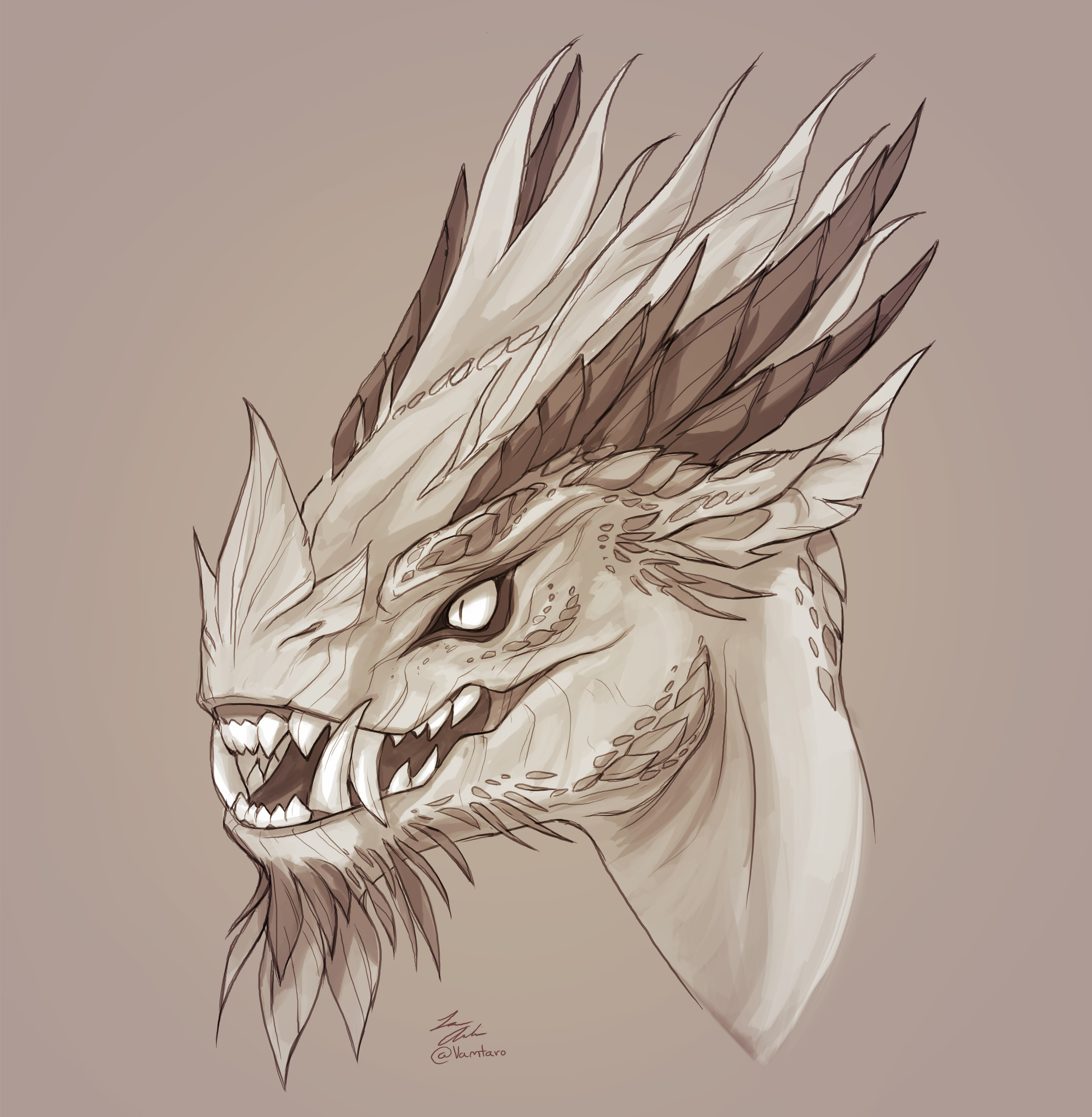 Dragon Face Art