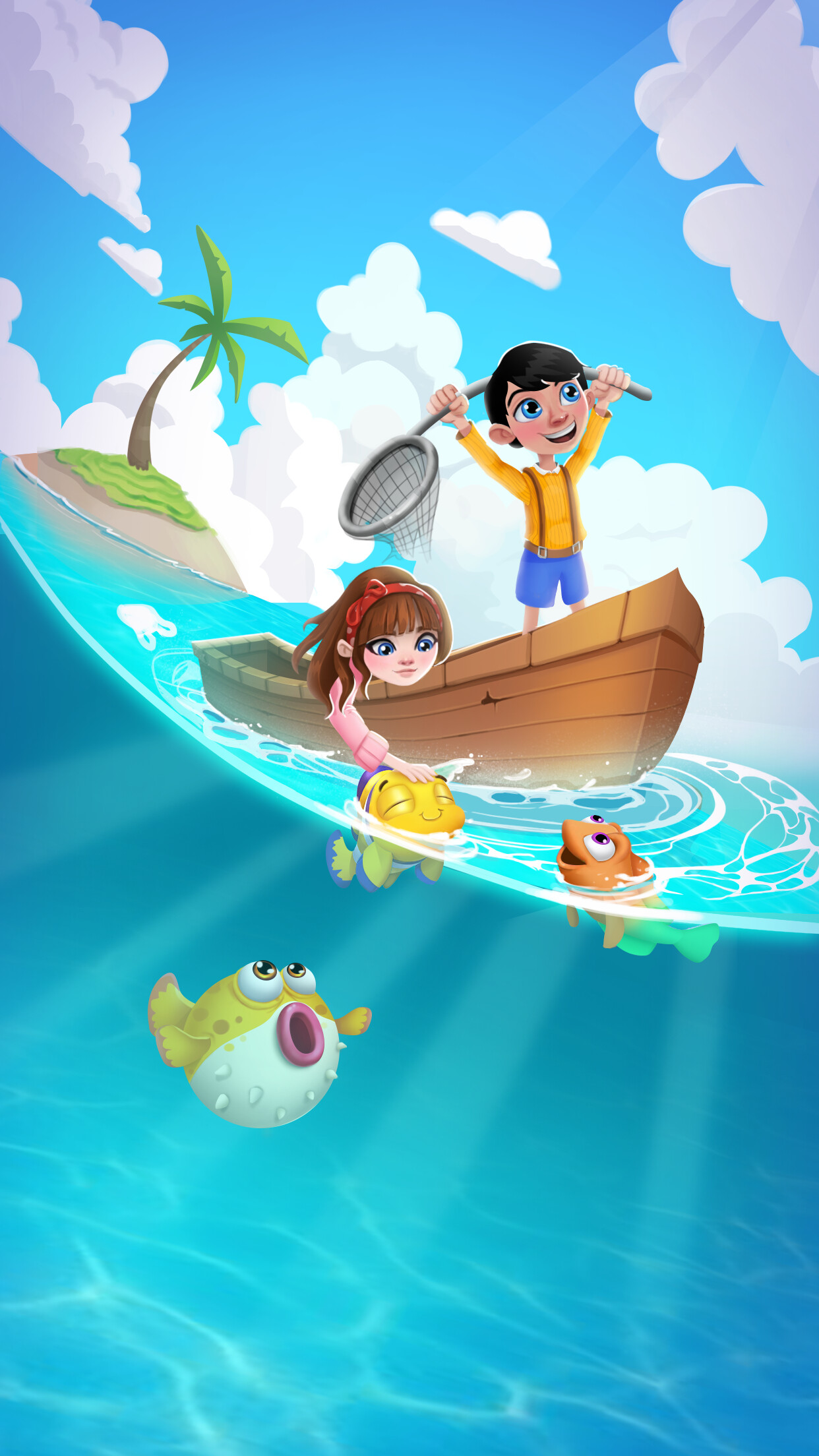 ArtStation - Fish Mania Game Splash Screen