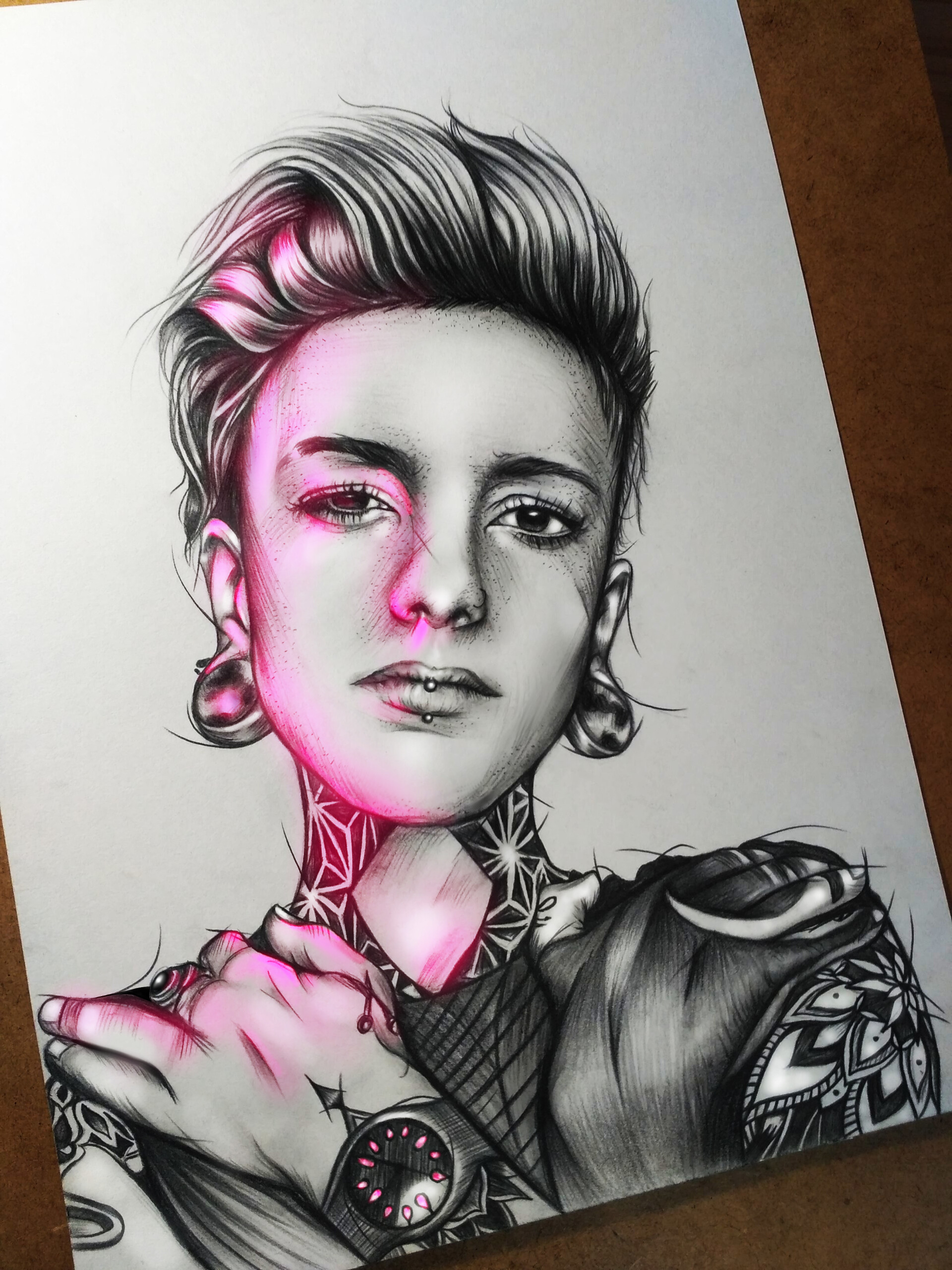 ArtStation - Pink Tattoo