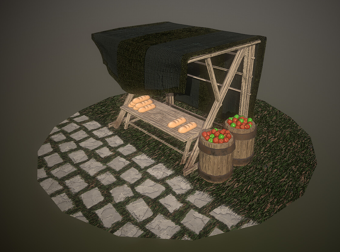 ArtStation - Merchant stand