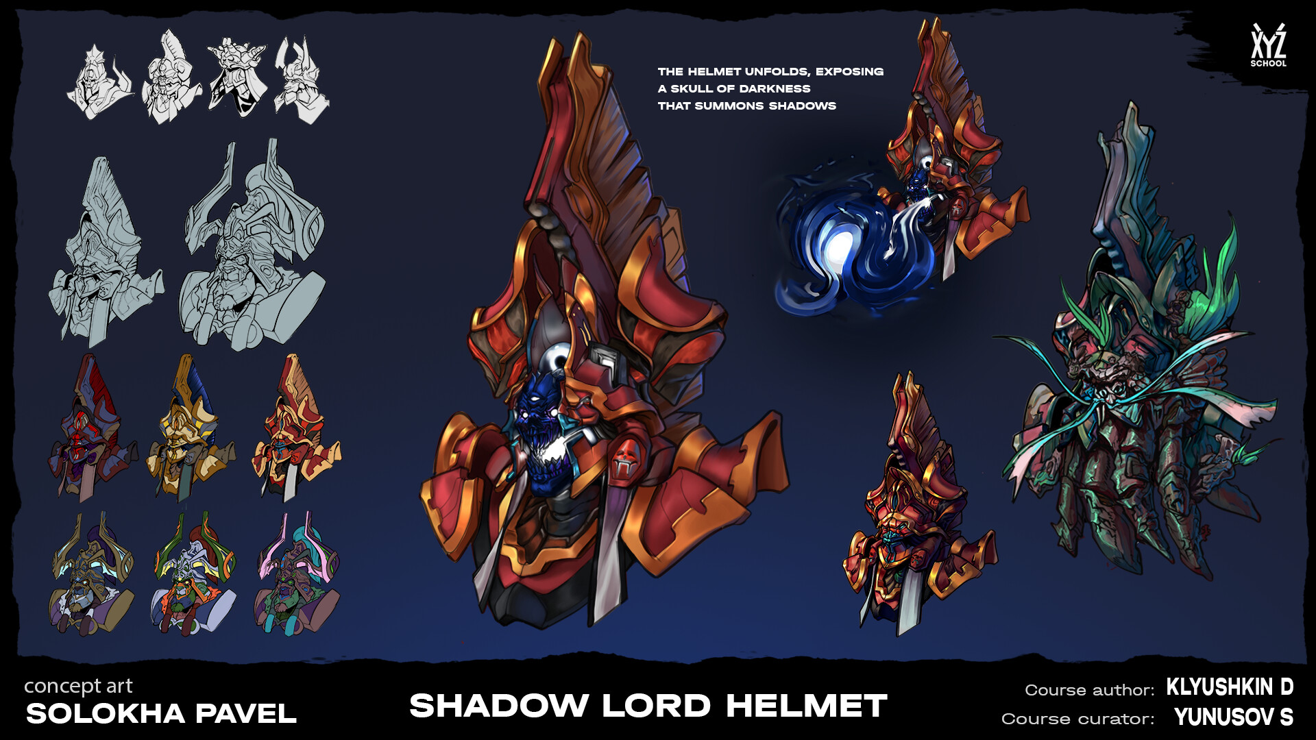ArtStation - Shadow lord helmet