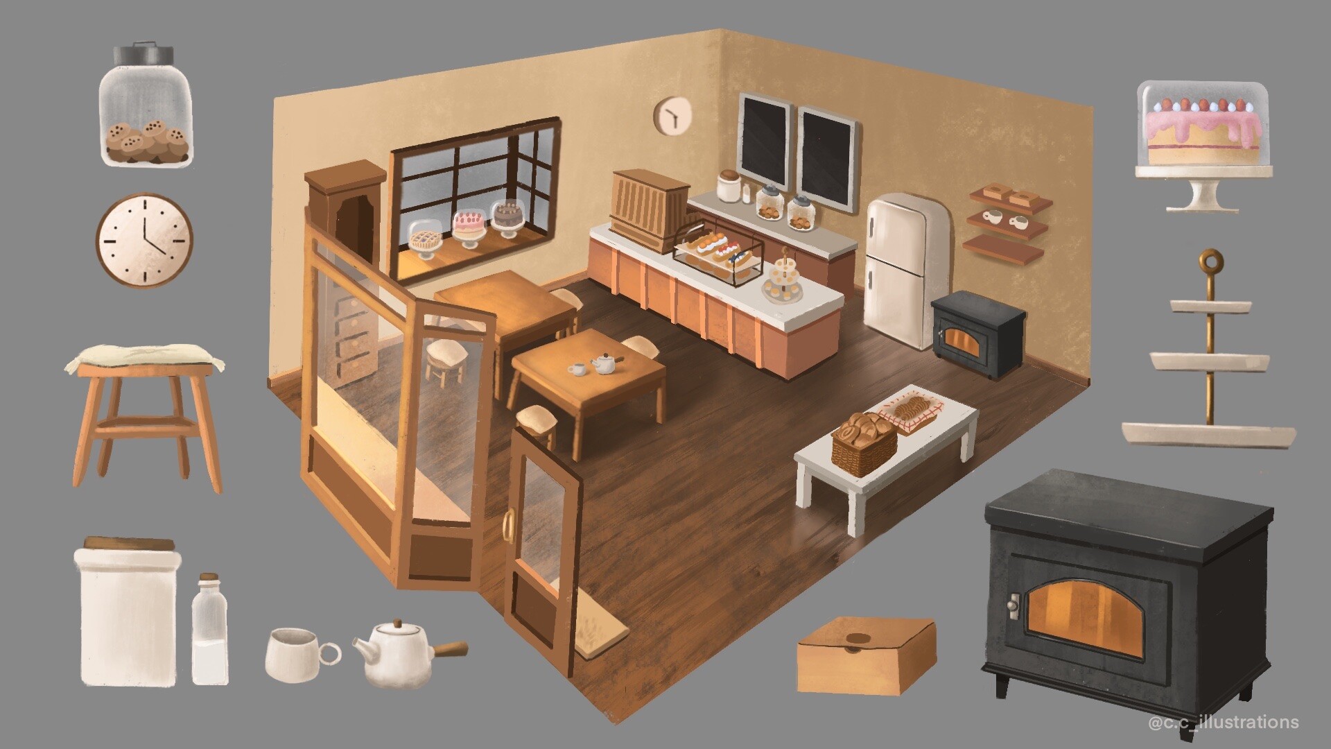 ArtStation - Bakery Visual Development