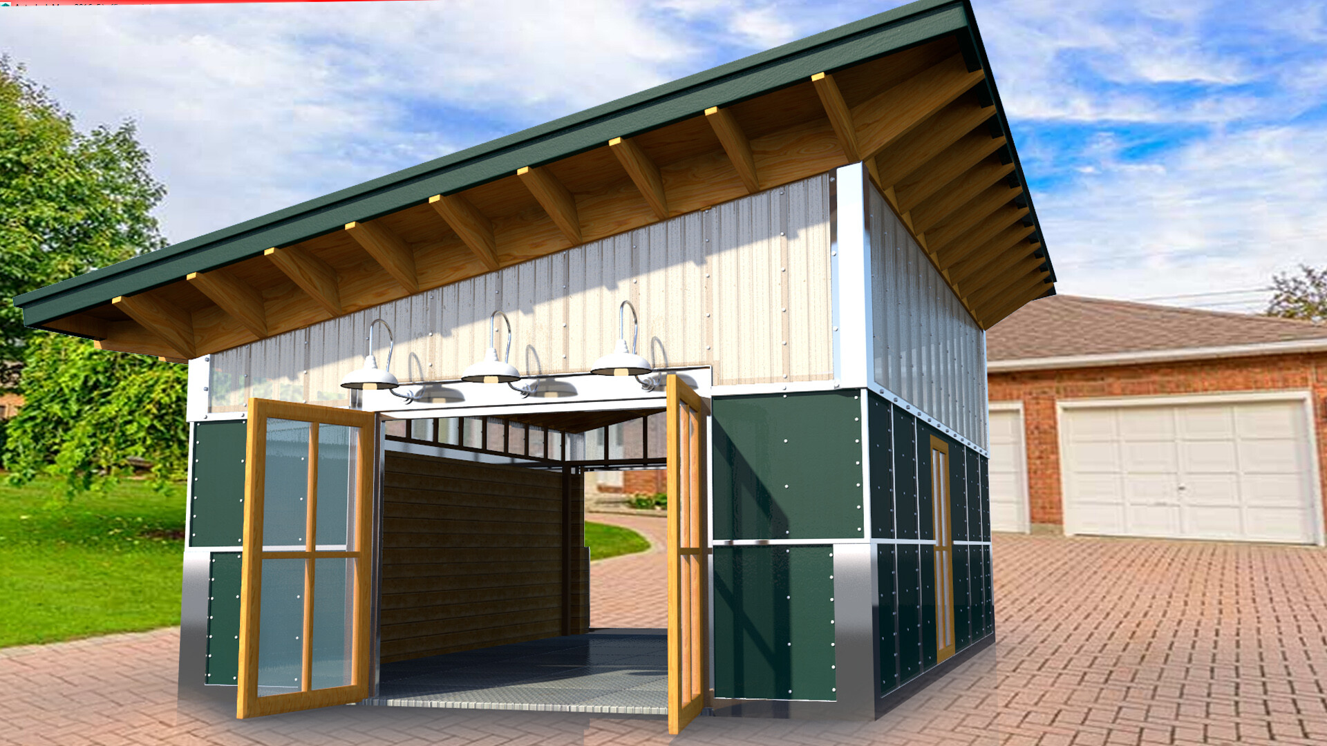 ArtStation - 3D car garage