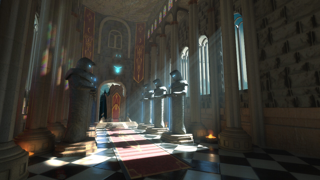ArtStation - Throne Hall in Cathedral