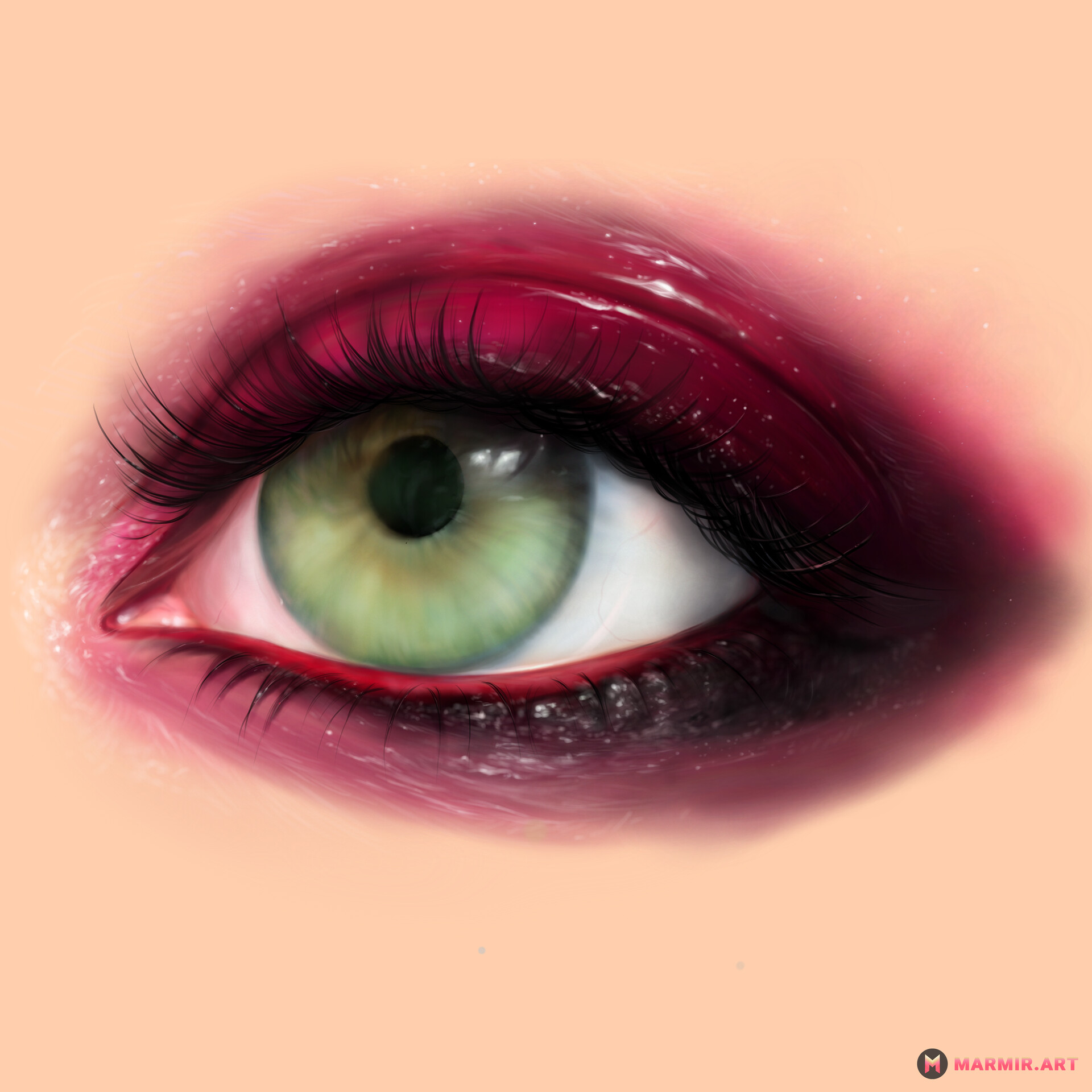 how to draw a realistic eye time lapse