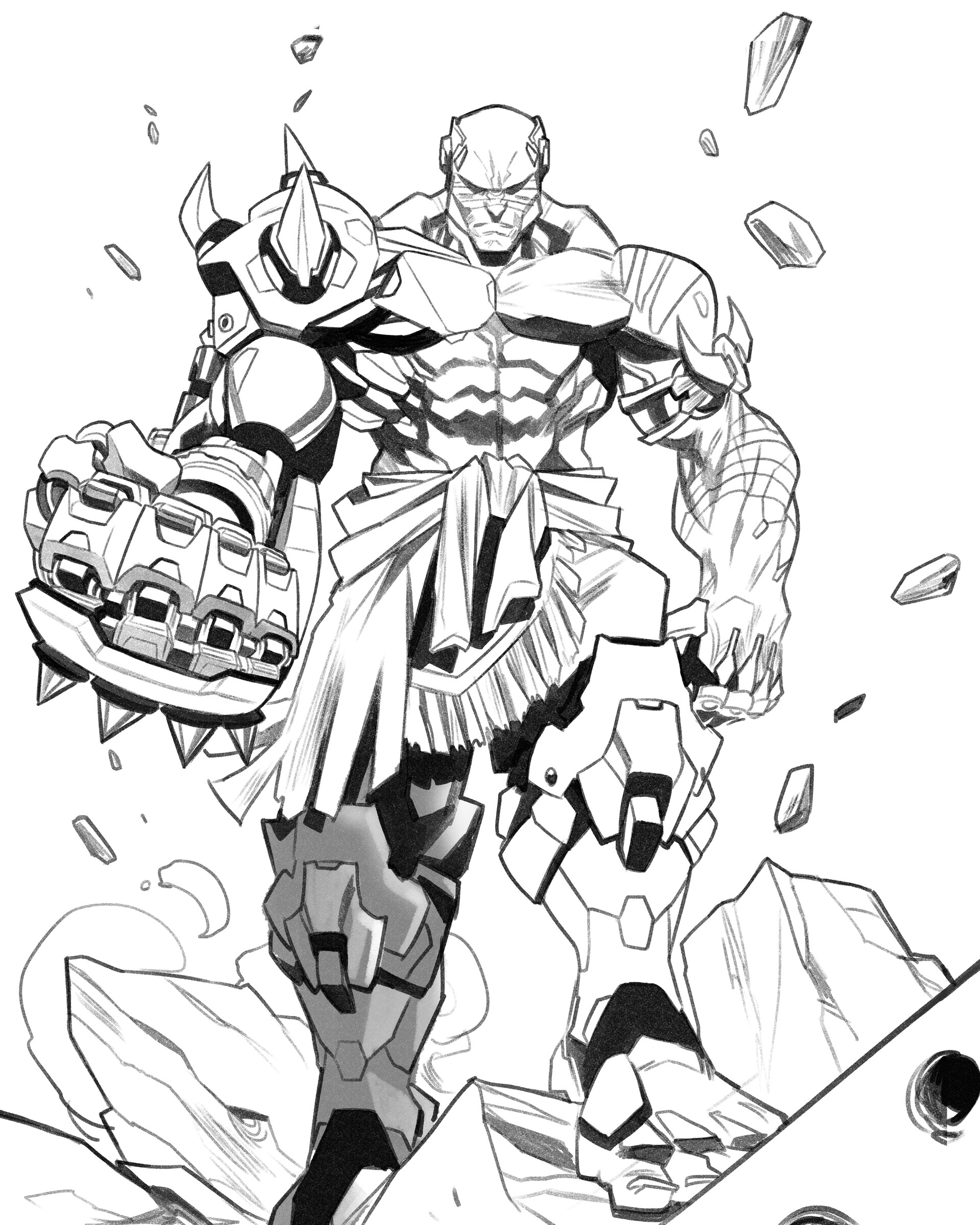 how to draw doomfist overwatch