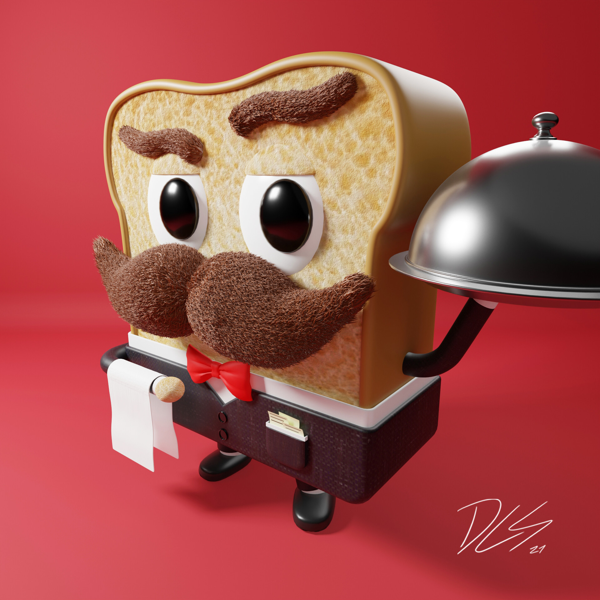 ArtStation - Stylized Toast Character Design