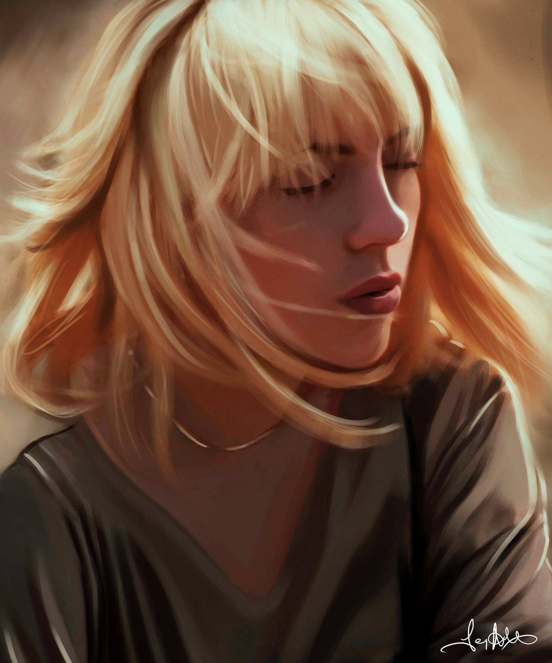 ArtStation - Billie Eilish - Portrait Study