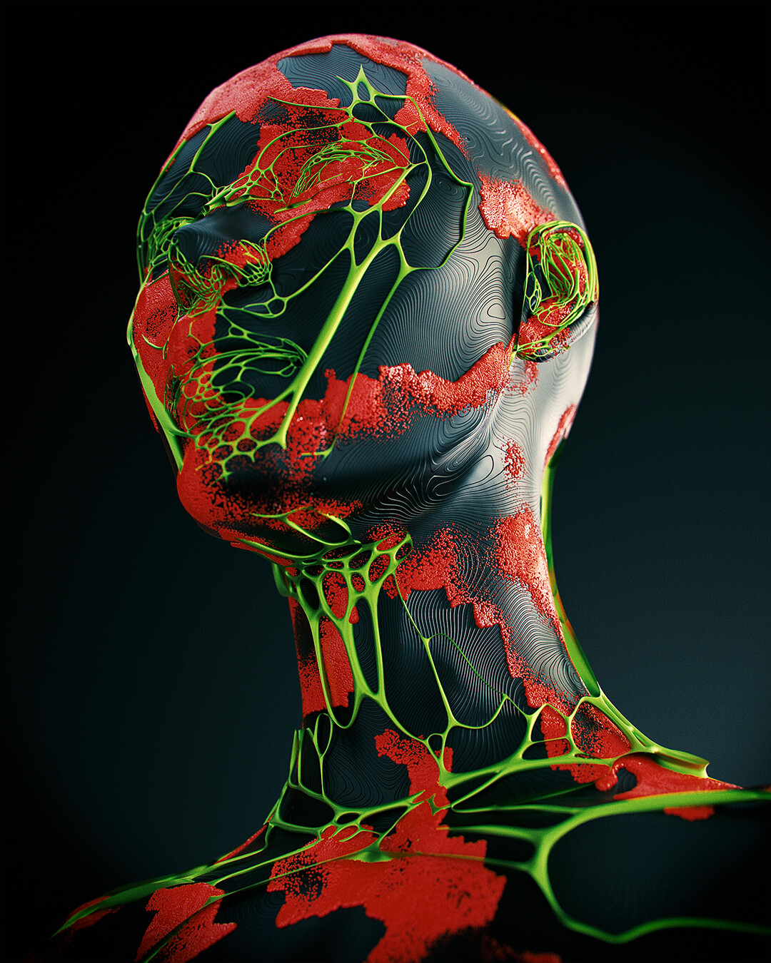 ArtStation - GREEN VEINS GIRL