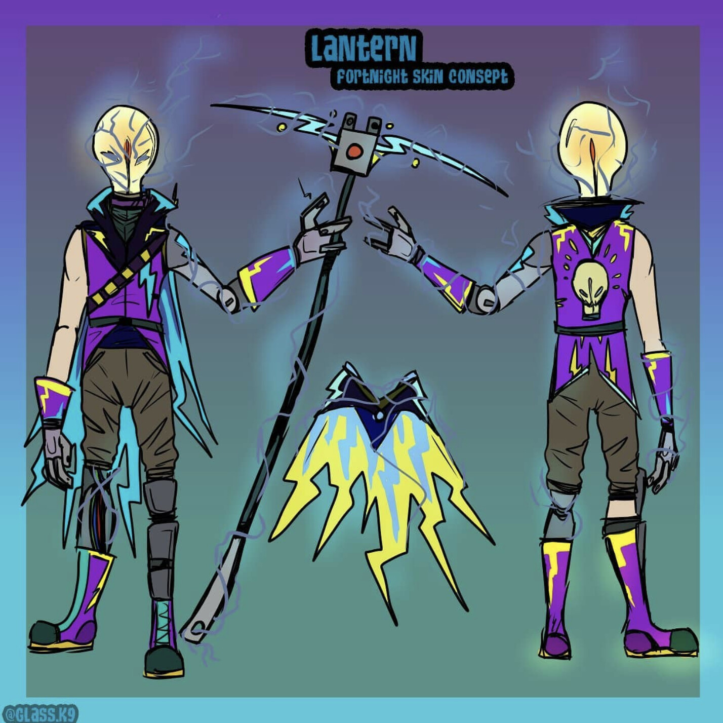 ArtStation - Lightbulb fortnite skin consept
