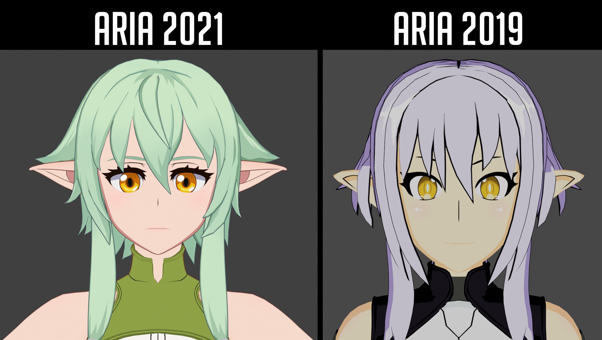 ArtStation - Learning Anime in 3D: Character "Aria" WIP