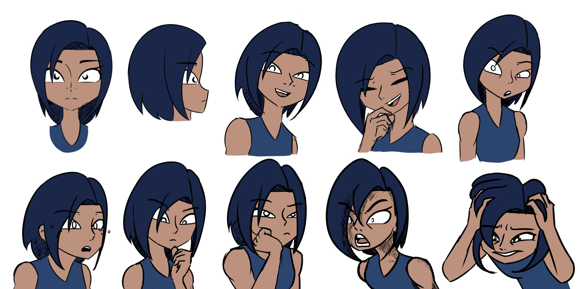 ArtStation - Kari Expression Sheet