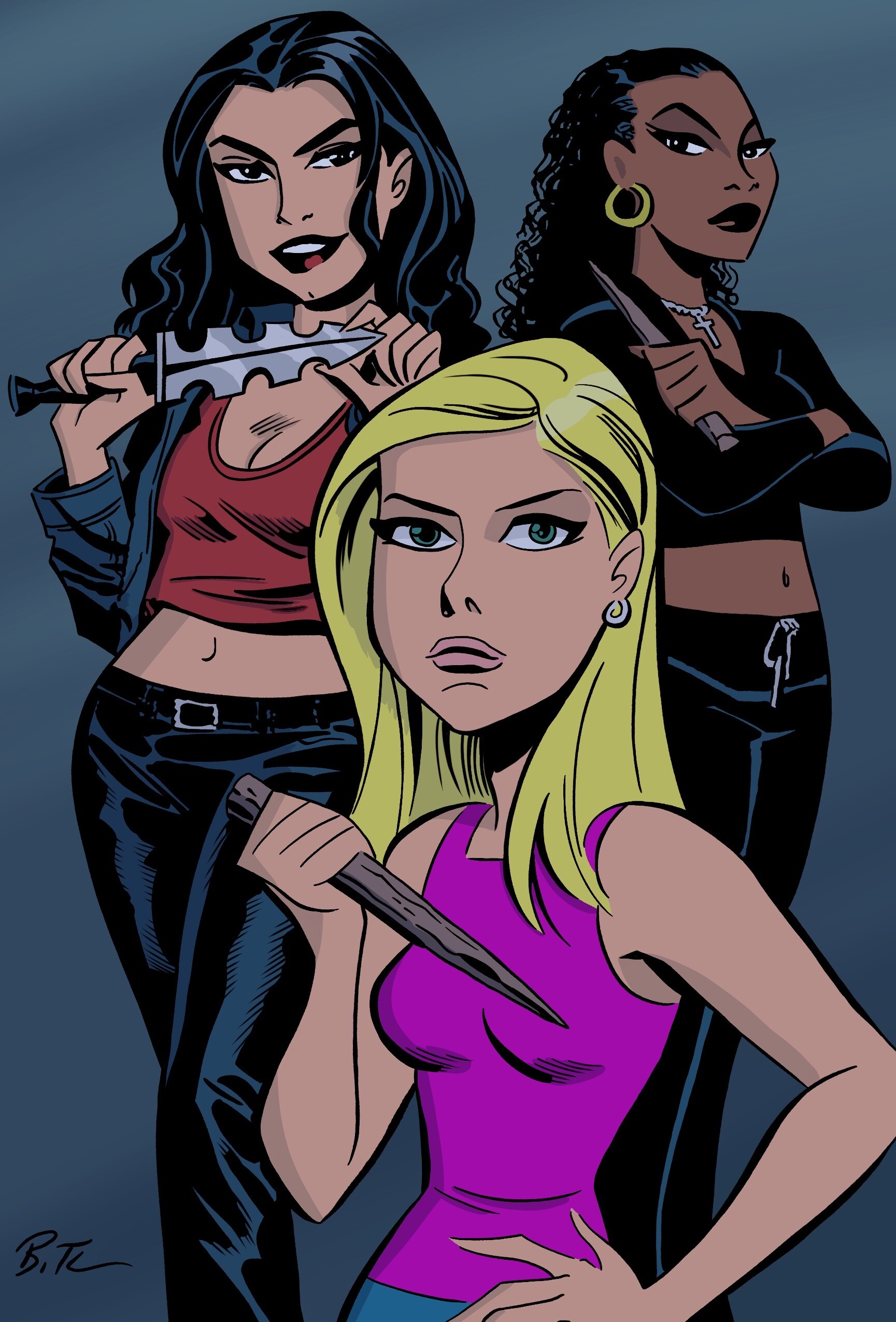 ArtStation - Slayers by Bruce Timm - Colored