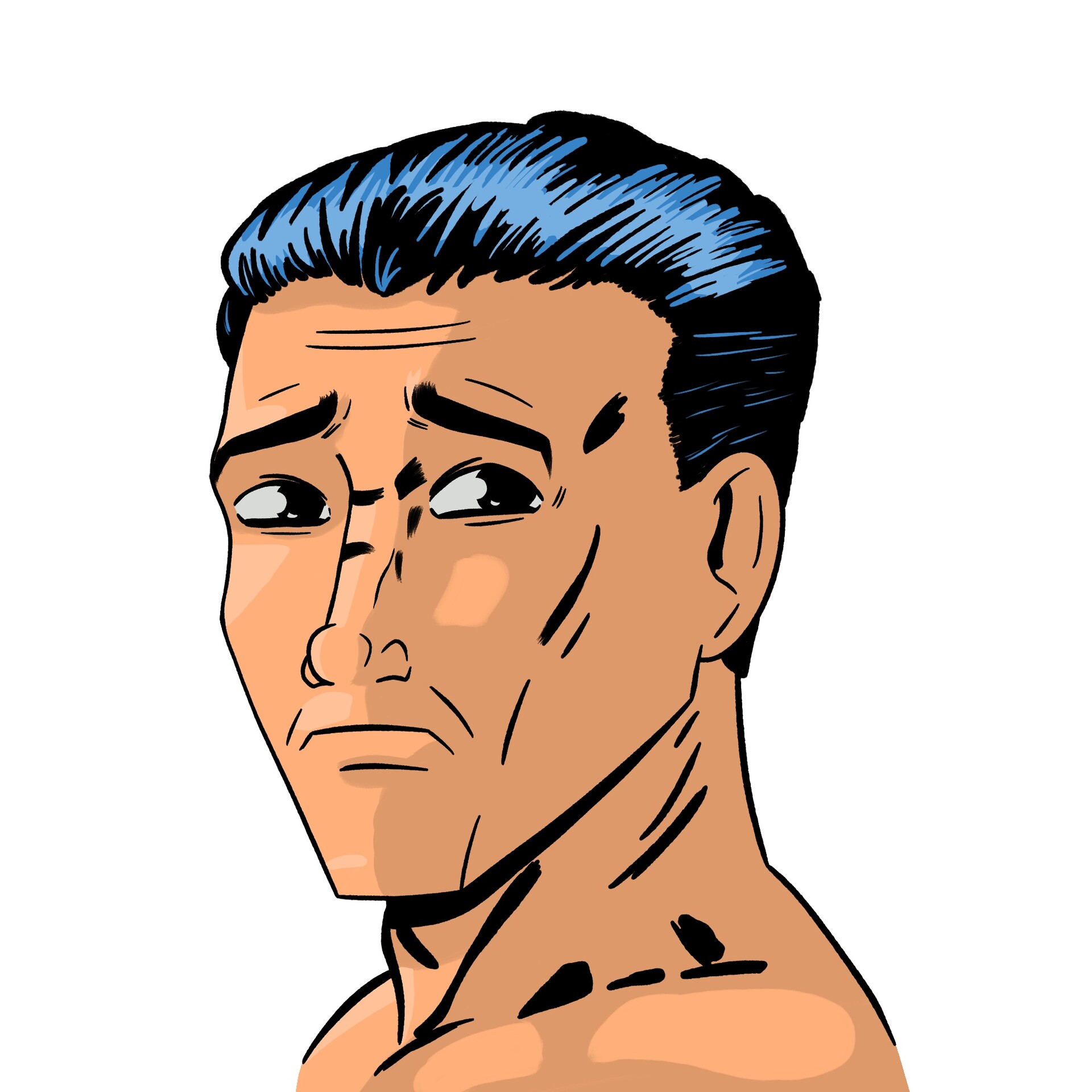 ArtStation - Pouting Man