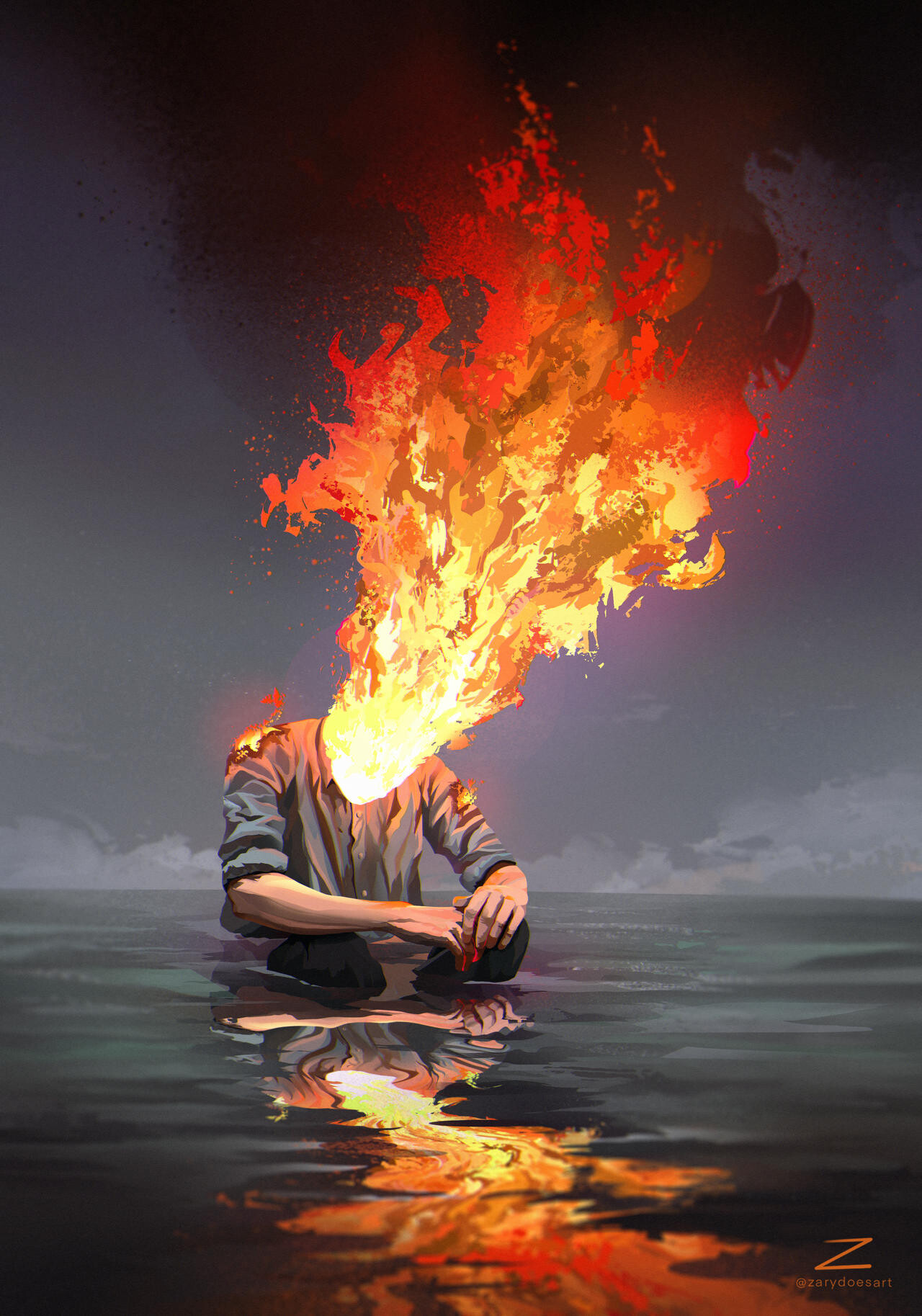 ArtStation - It 𝘫𝘶𝘴𝘵 keeps burning.