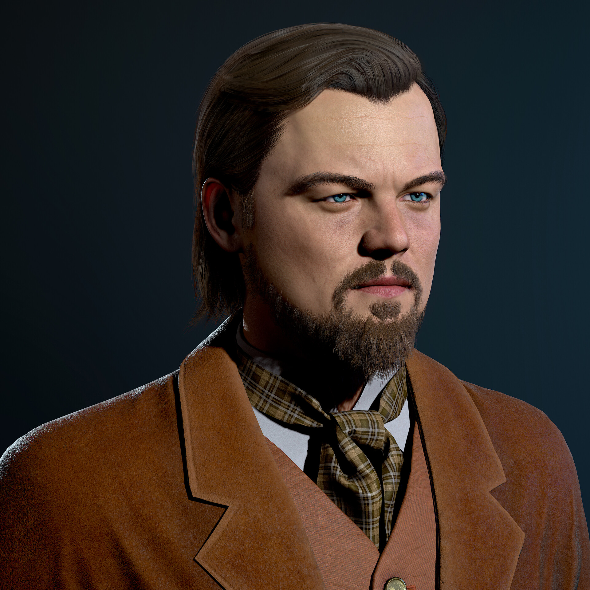 Leonardo Dicaprio Django Hair