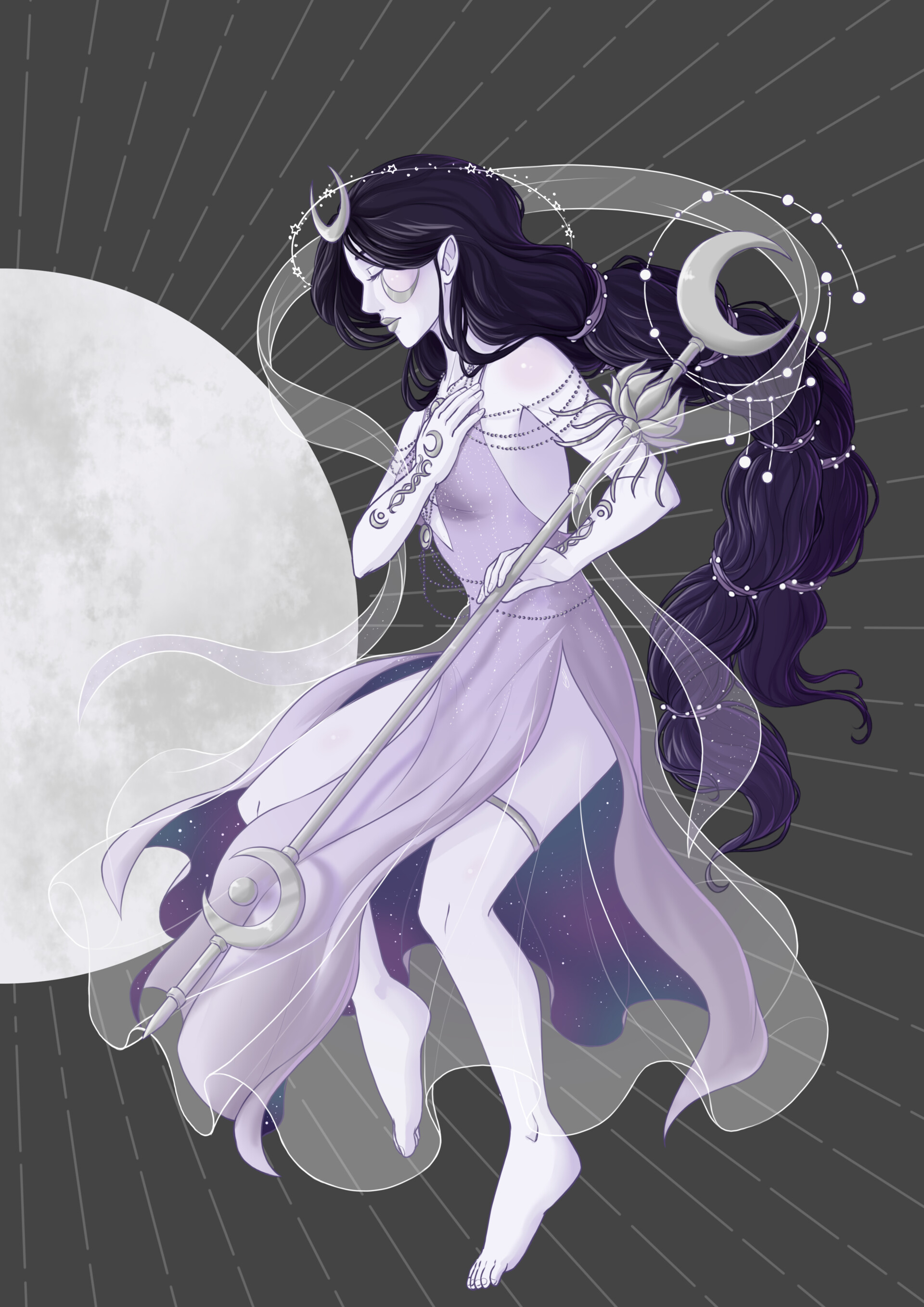 ArtStation - Moon Goddess