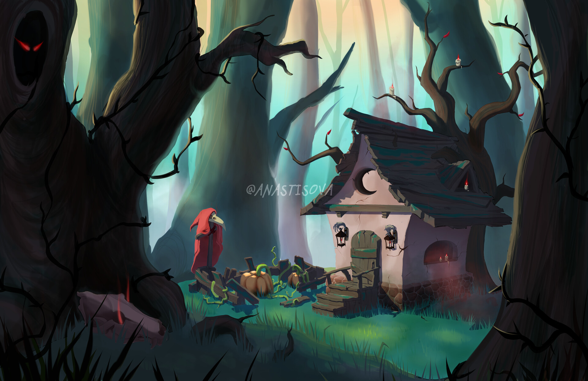 ArtStation - Little Red Riding Hood's House