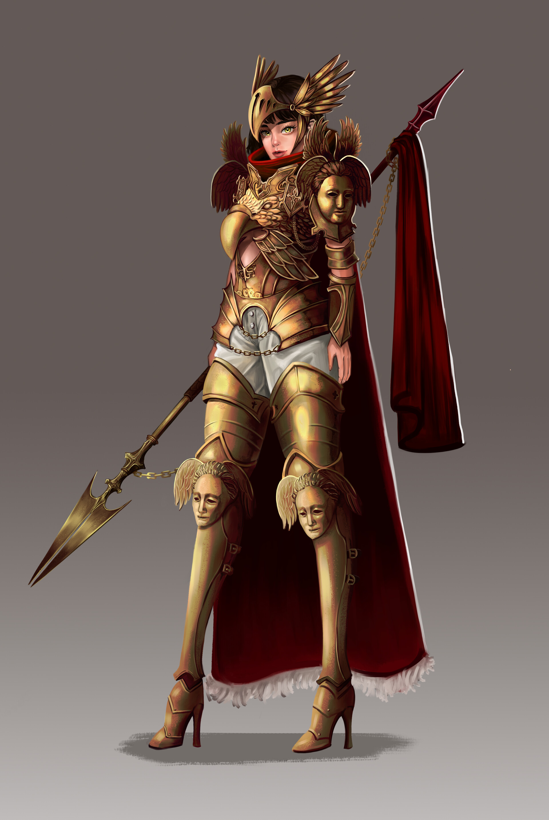 ArtStation - gold eagle knight