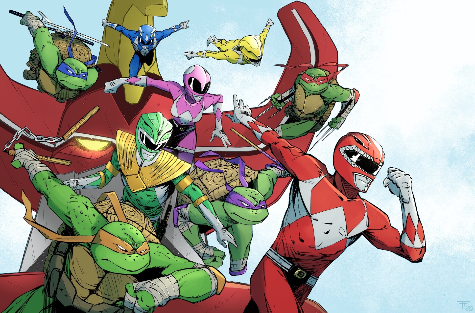 ArtStation - MMPR x TMNT