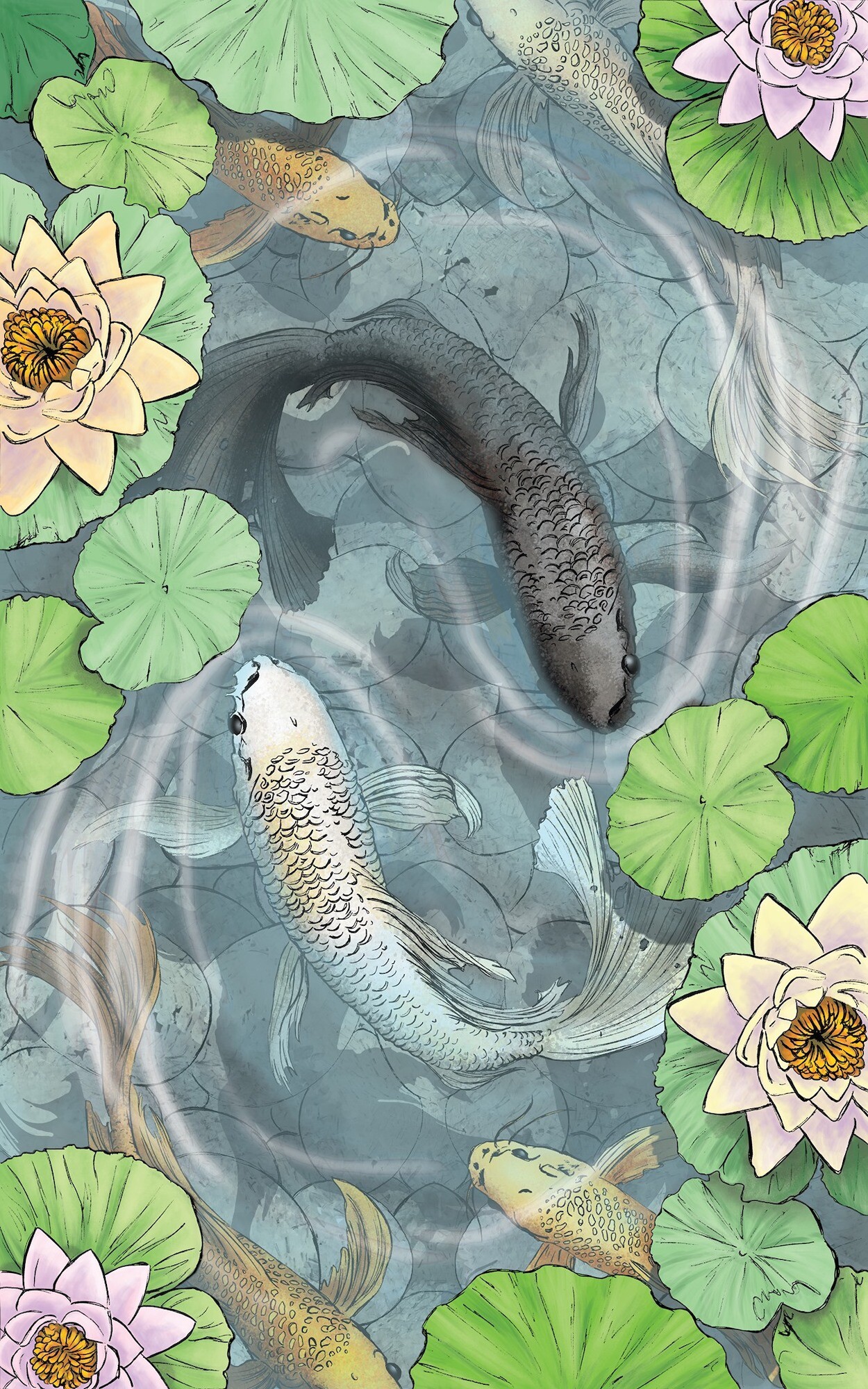 ArtStation - Koi Card Design