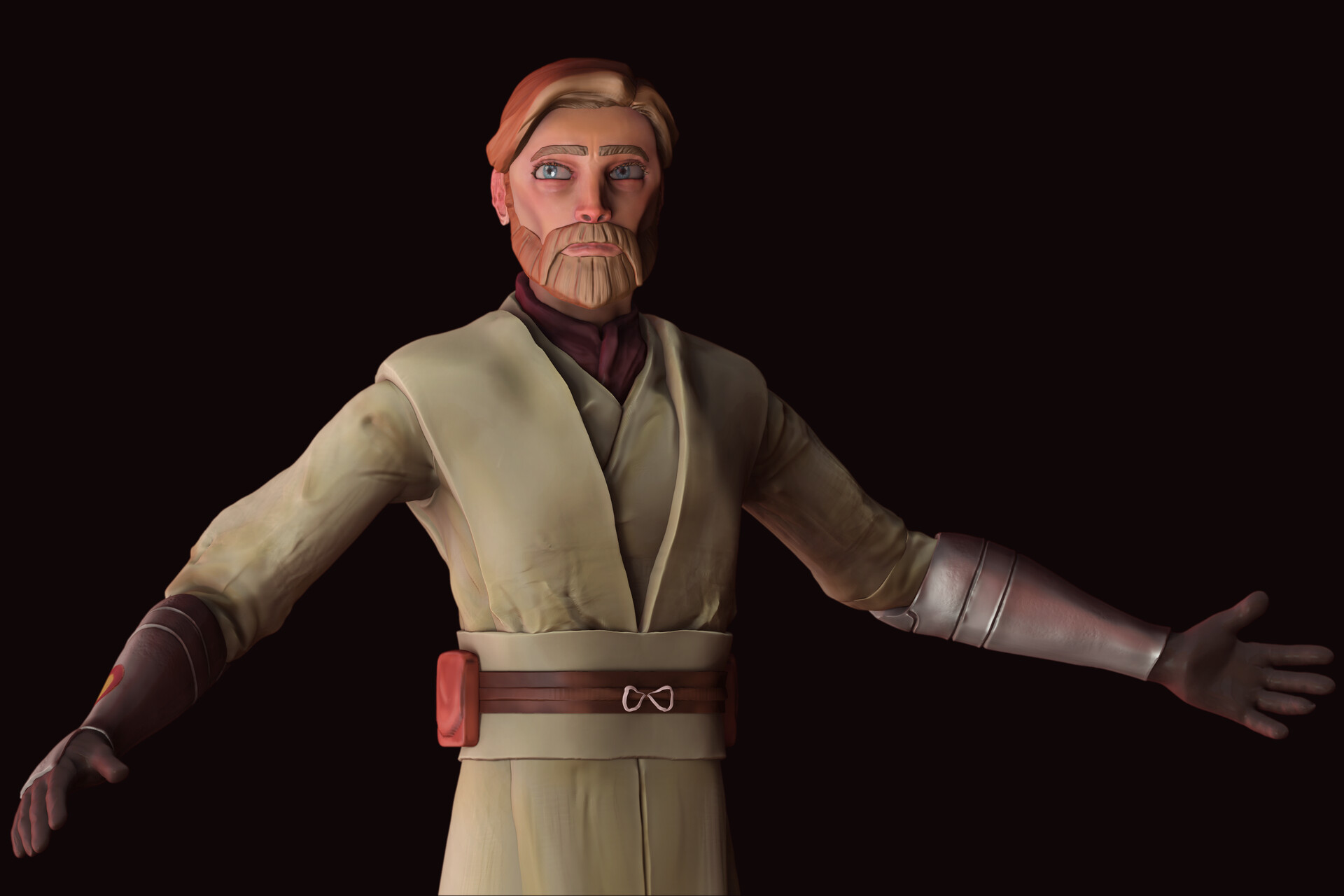 ArtStation - Clone Wars Obi-Wan Kenobi Sculpt