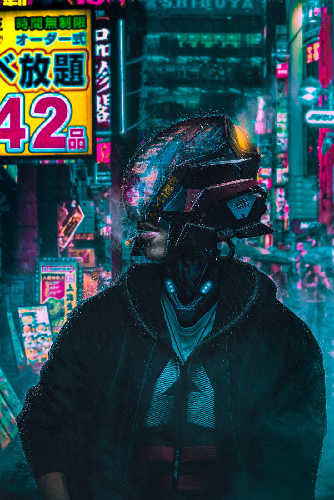 Sid Shekar - Cyberpunk Citizen (Photobash)