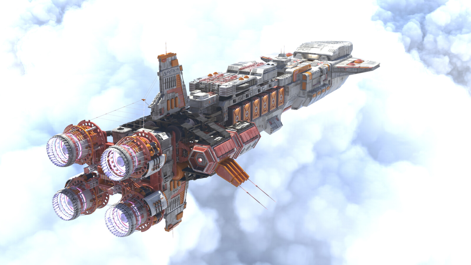 Jason Archer - Science Vessel in Atmosphere - WIP