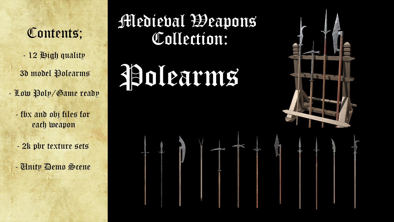 ArtStation - Medieval Weapons Collection: Polearms