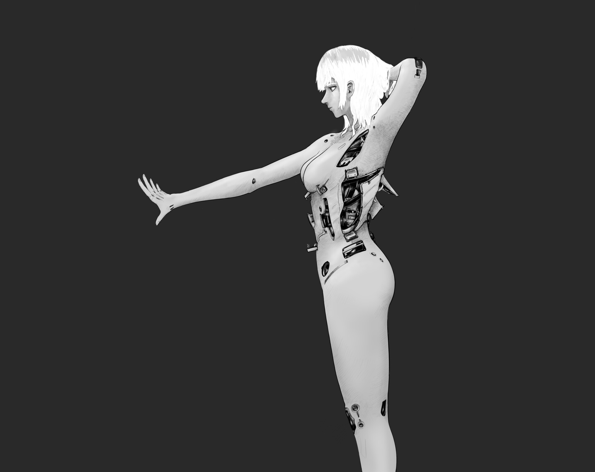 ArtStation - girl android