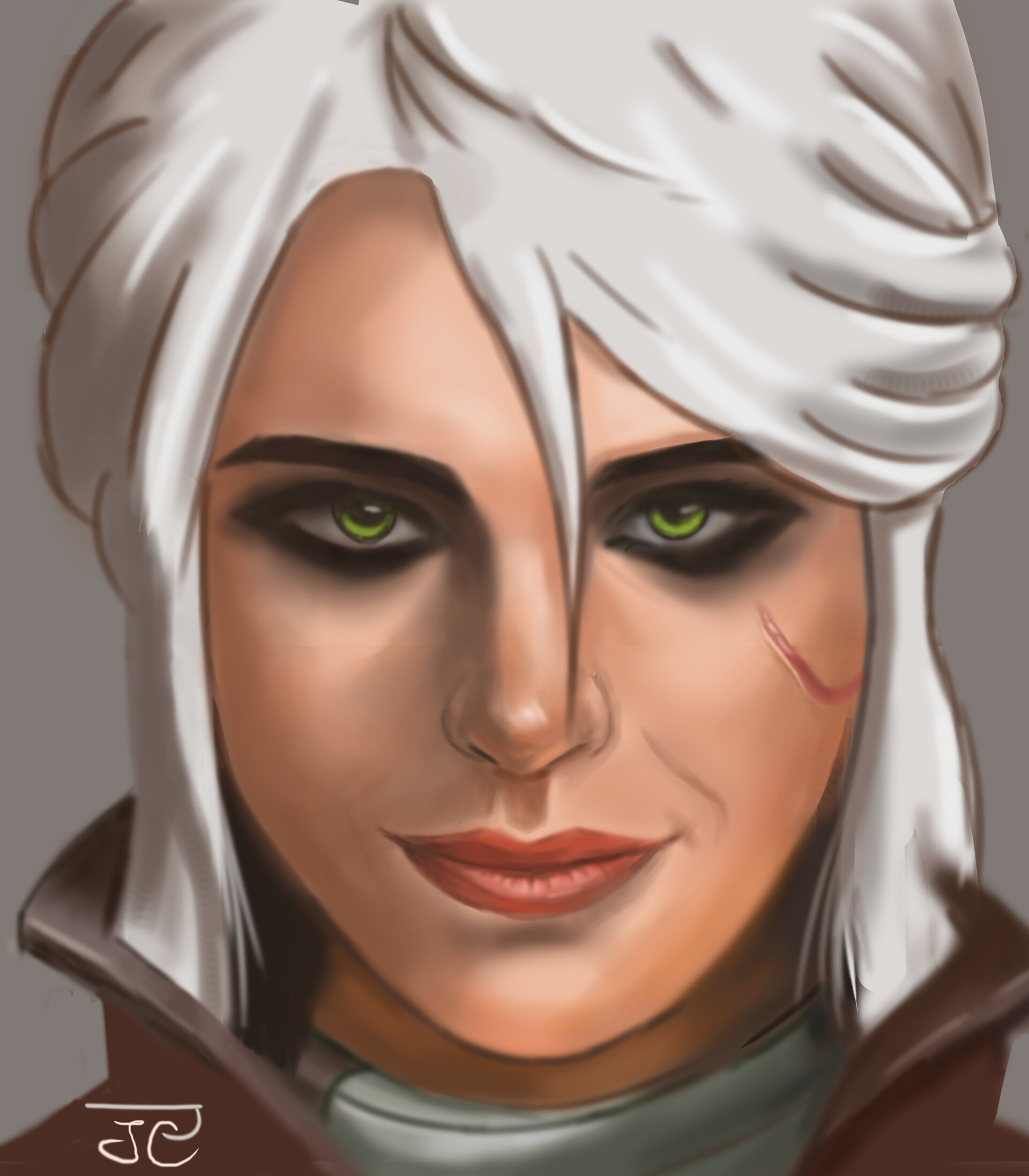 ArtStation - Ciri Portrait in Witcher 3