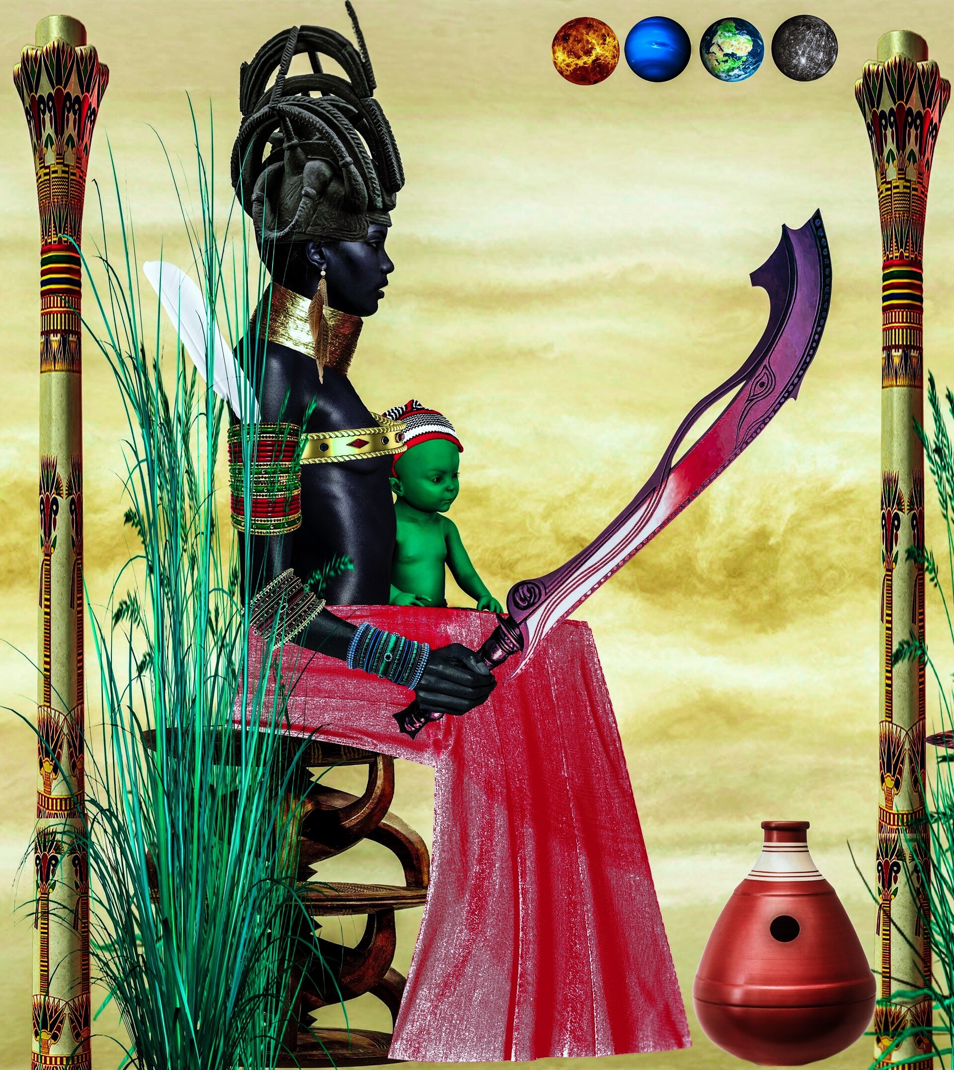 ArtStation - AFRICAN GODDESS : OGWUGWU NWANYI OKPU BY SIRIUS-UGO-ART