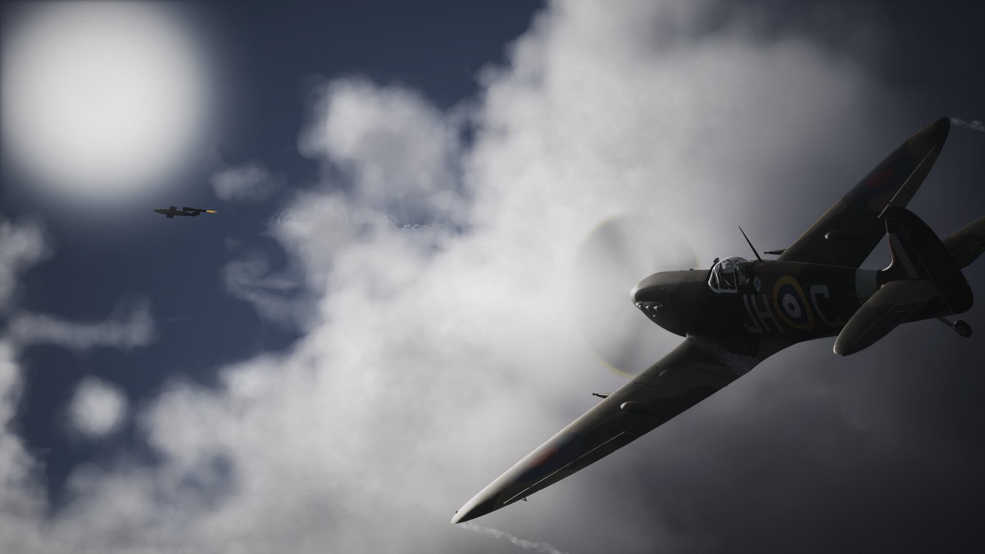 ArtStation - Bug Hunt - Spitfire and V-1 Flying Bomb - UE4