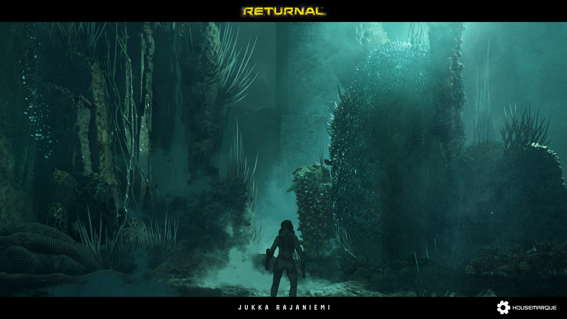 ArtStation - Underwater environment concepts and overpaints for Returnal