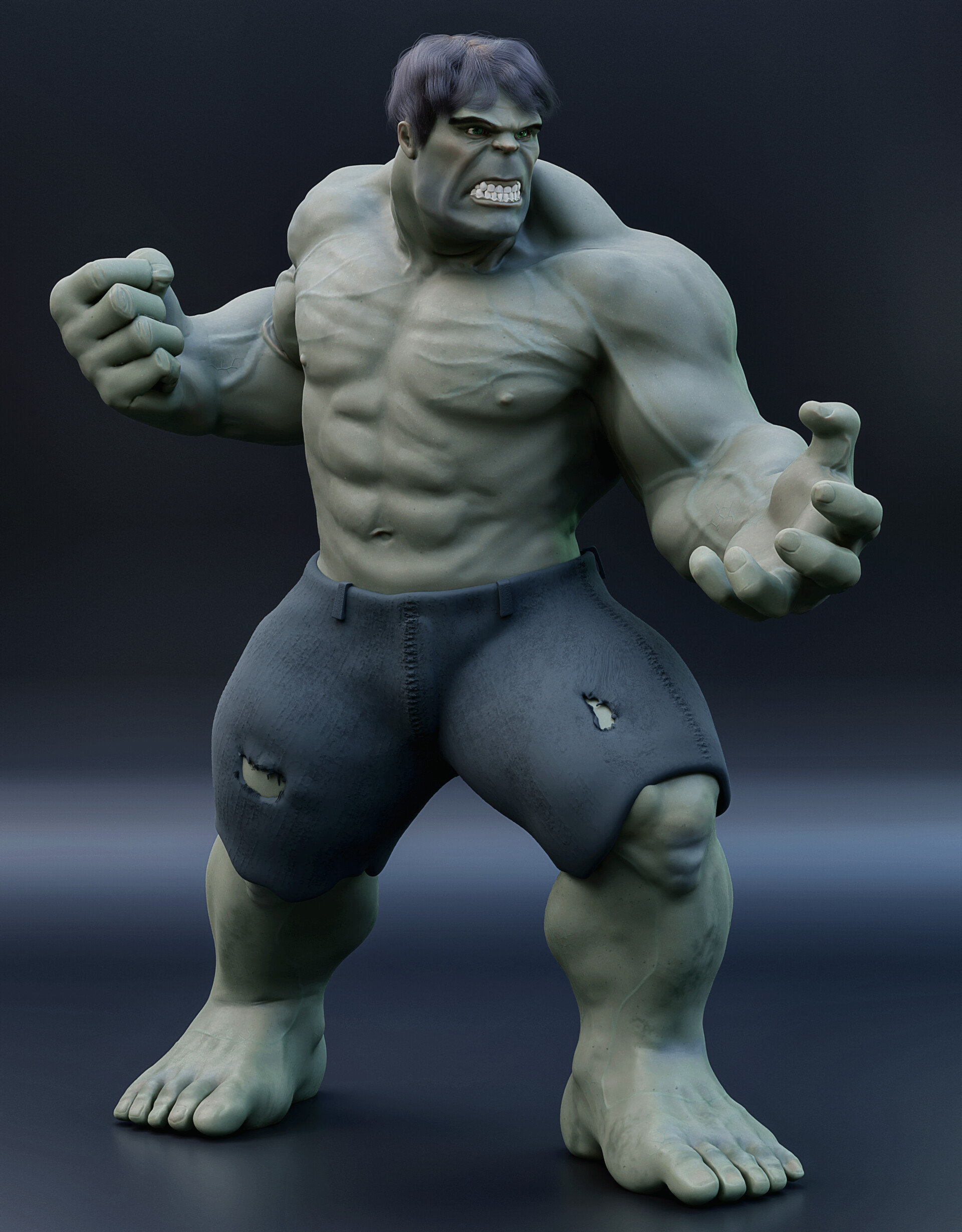 hulk 3d render