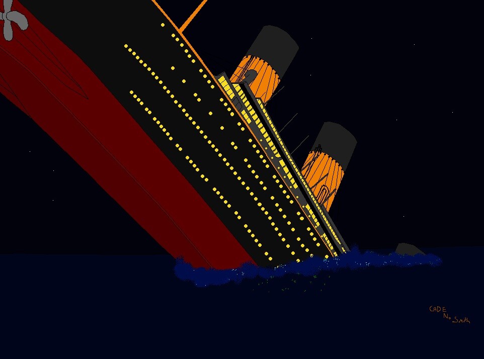 ArtStation - Titanic Sinking