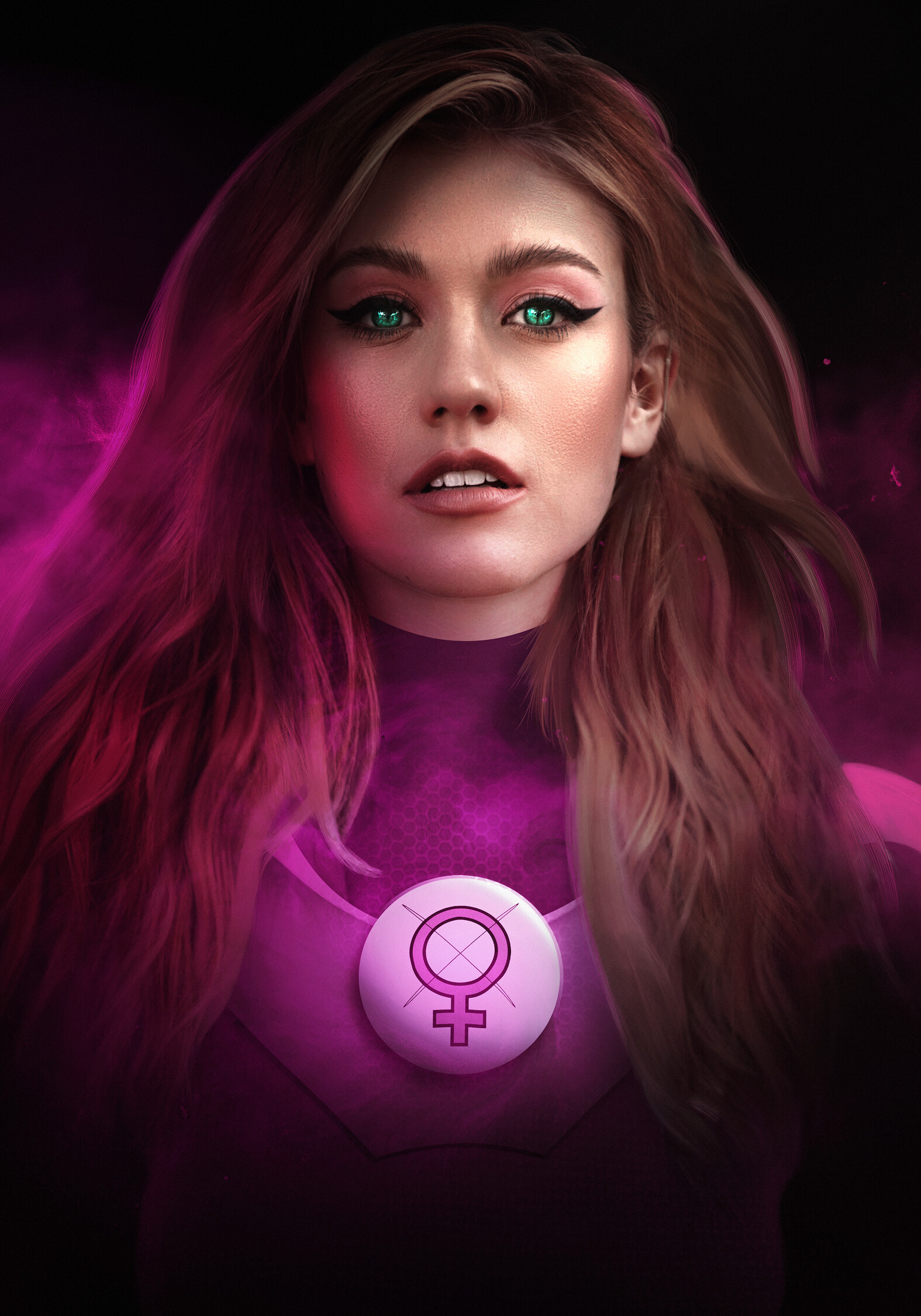 ArtStation - Katherine McNamara as Atom Eve