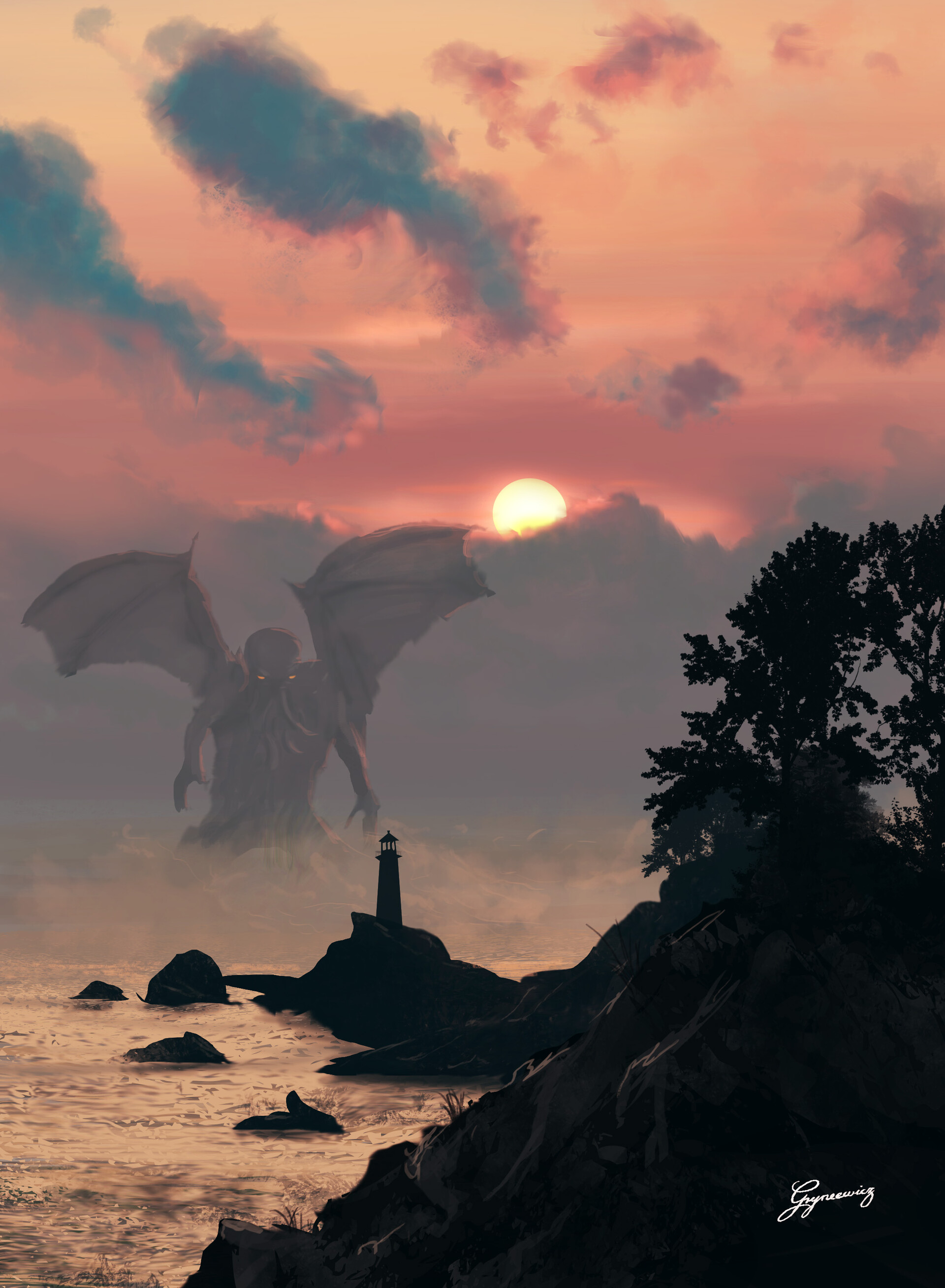 ArtStation - Cthulhu back