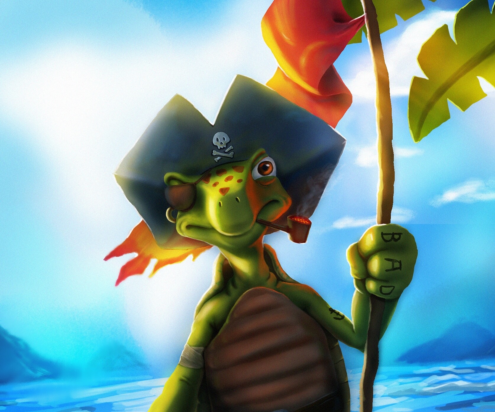 ArtStation - Pirate Turtle