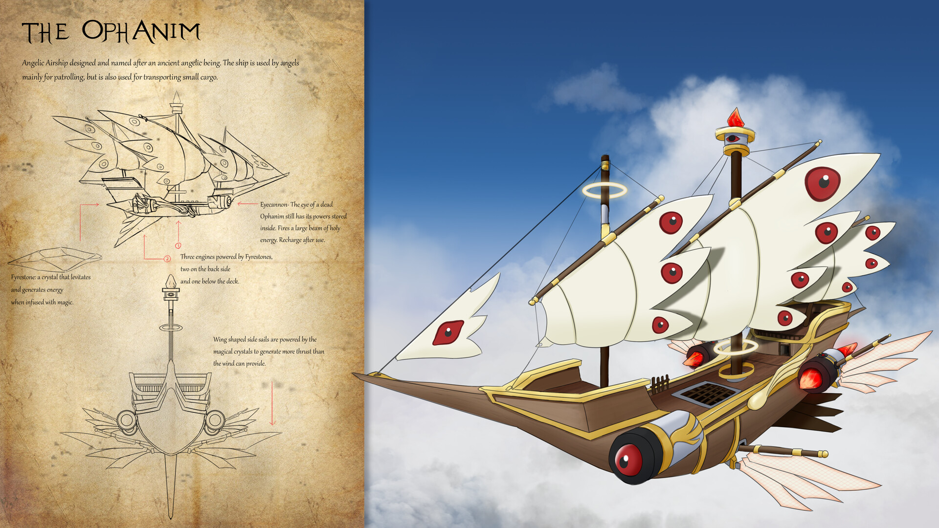 ArtStation - Ophanim Airship - Darchangel