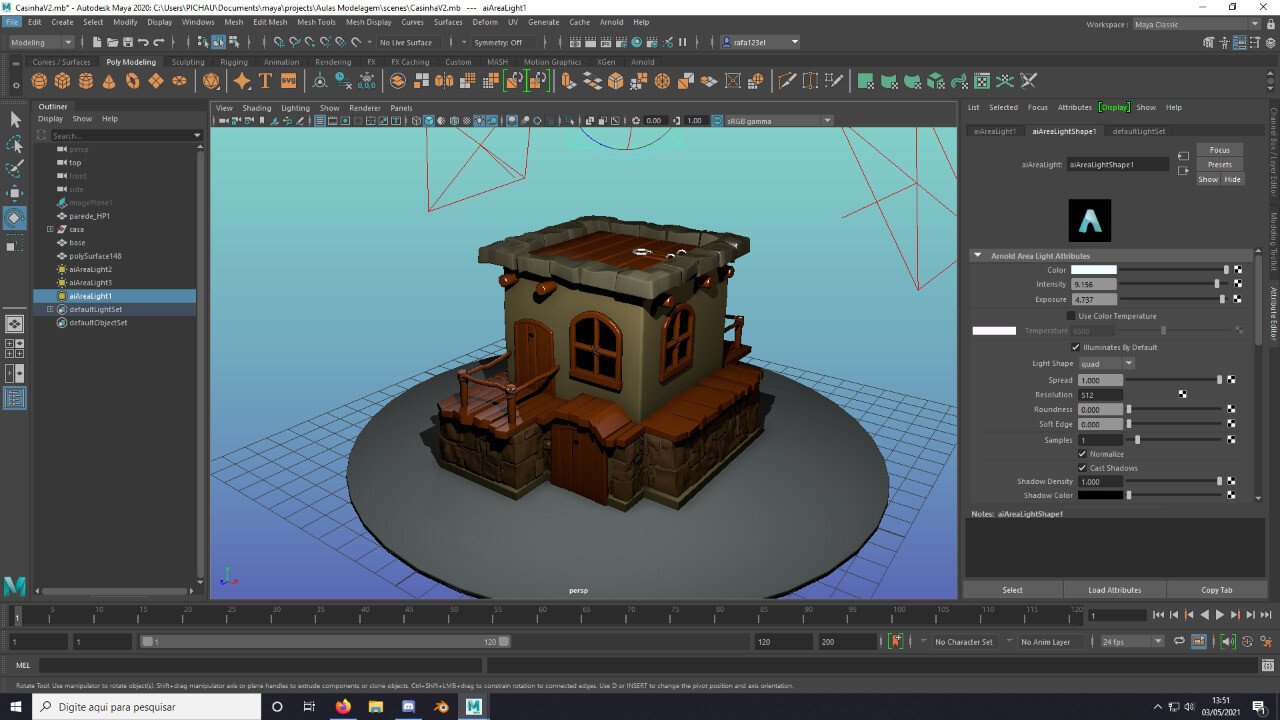 ArtStation - Casinha com varandas