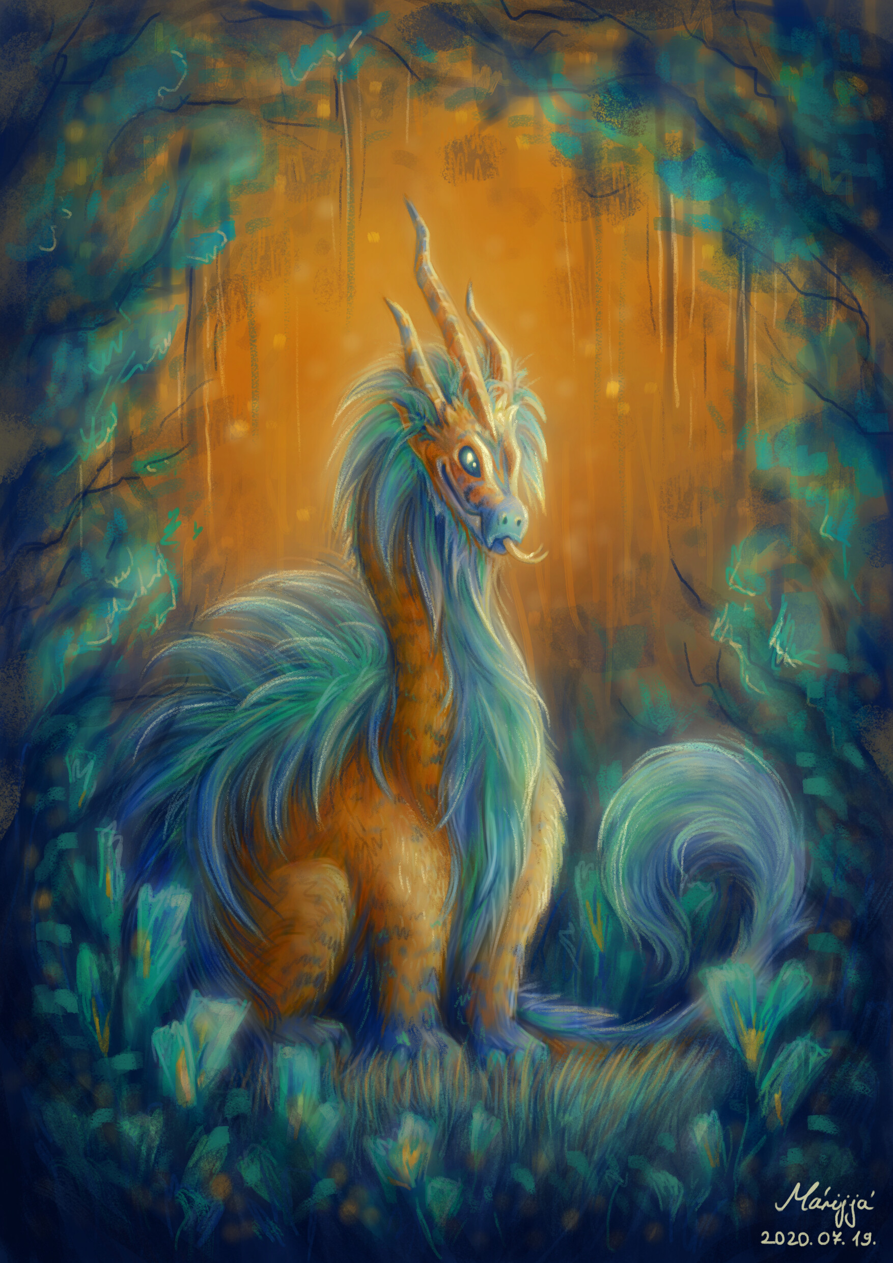 ArtStation - Fluffy dragon