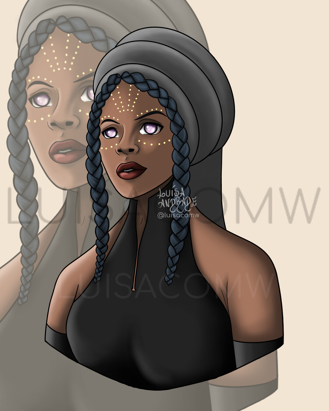 ArtStation - Hinata Hyuuga (black anime)