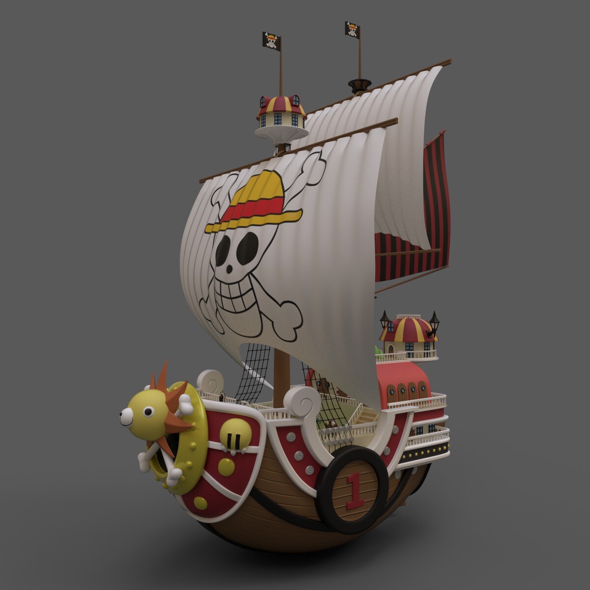 ArtStation - Thousand Sunny (One Piece Ship)