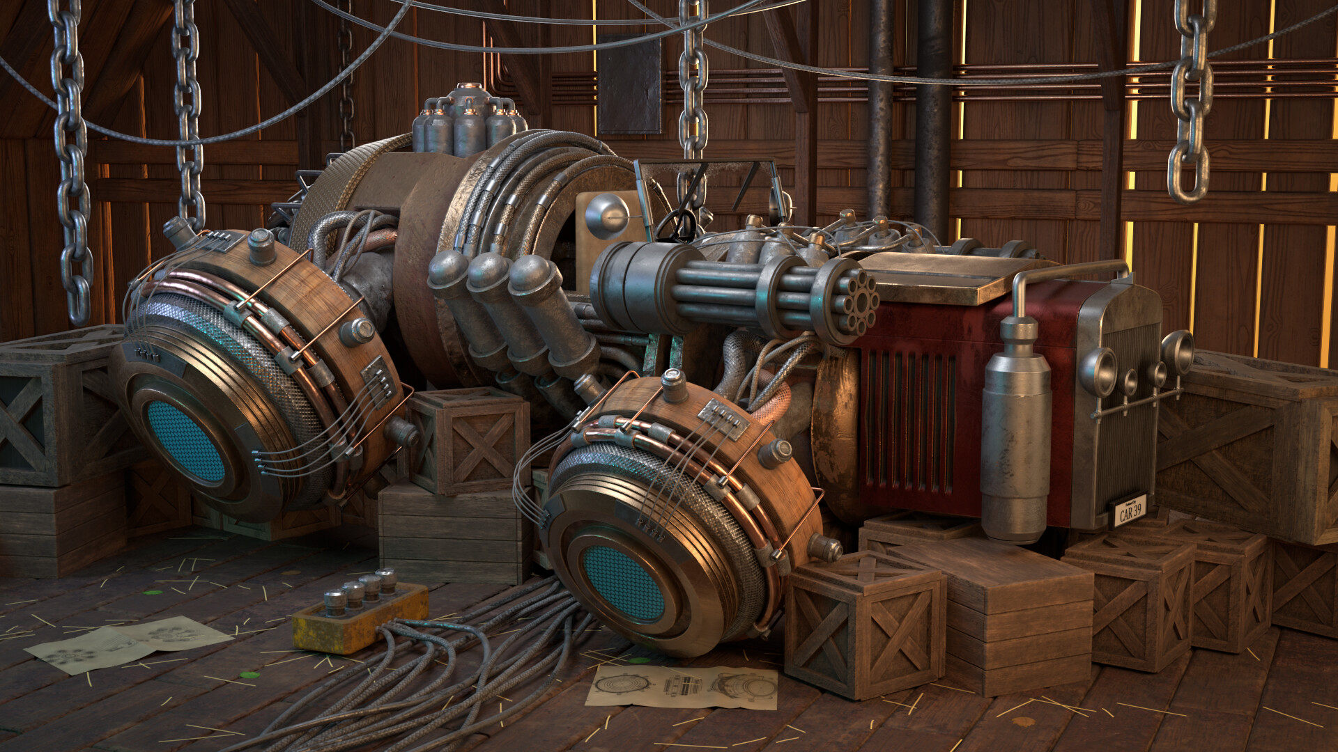 ArtStation - Steampunk Vehicle