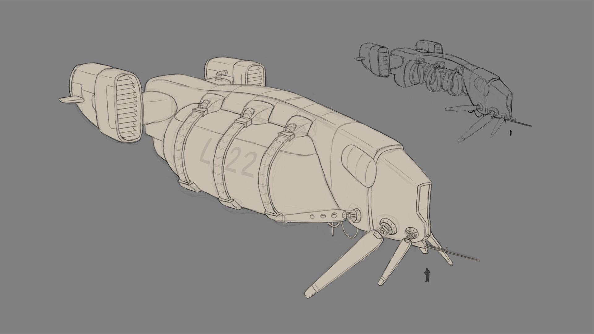 ArtStation - Cargo spaceship Concepts - Armageddon