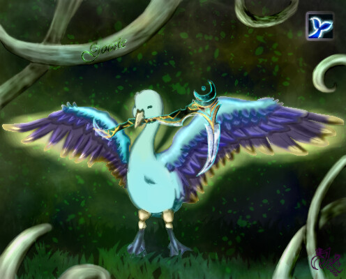 ArtStation - World of Warcraft Chat Cover for Twitch Streamer Goosie