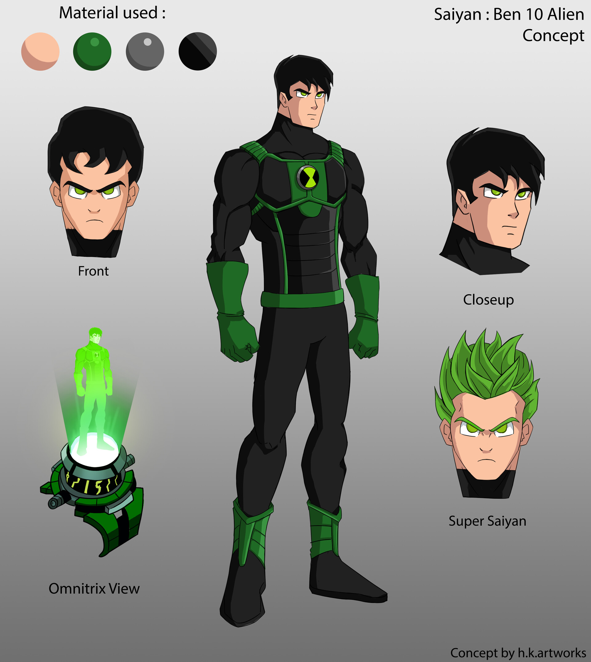 ArtStation - Saiyan Ben 10 Concept