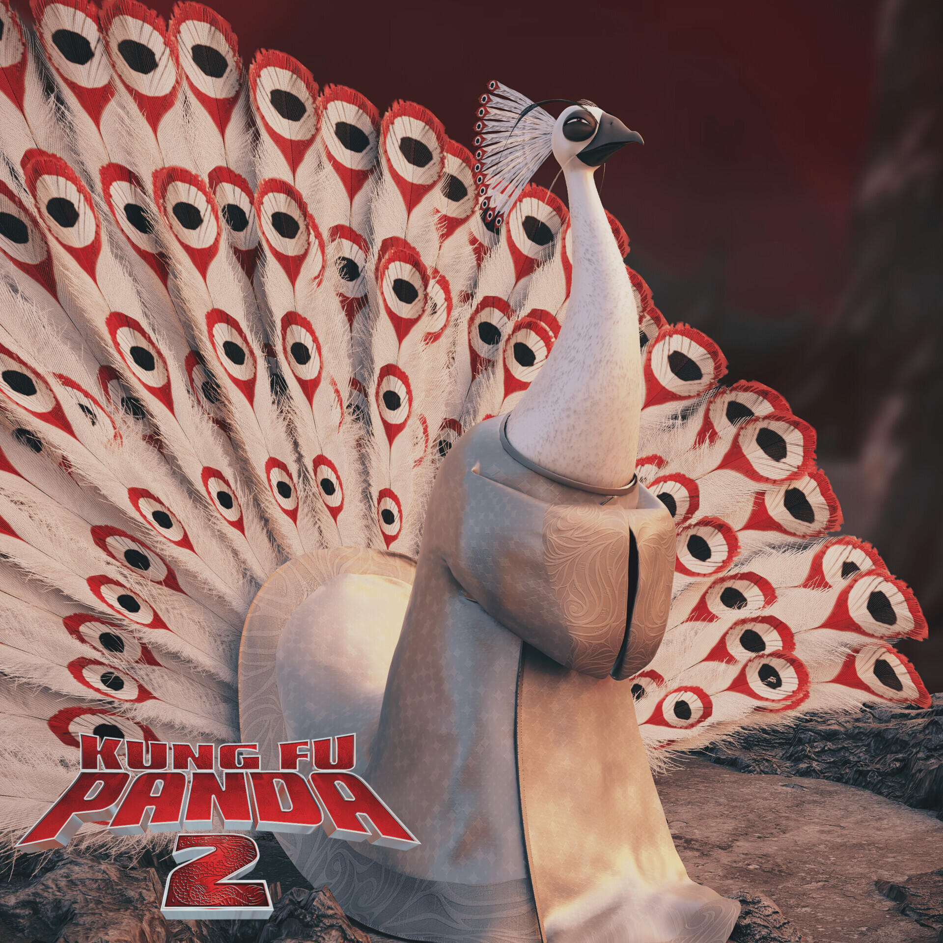 kung fu panda 2 shen coloring pages